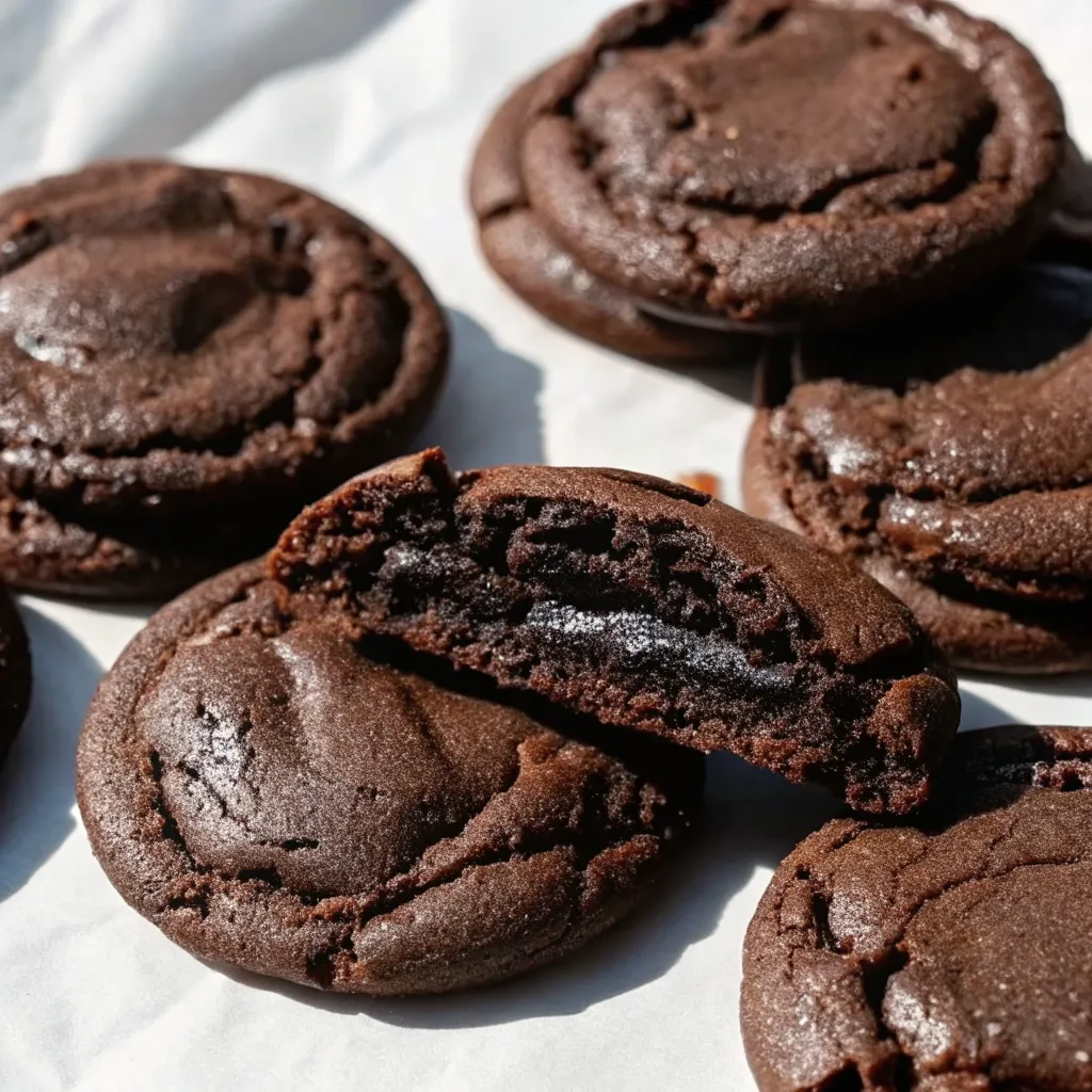 Soft and Fudgy Sourdough Brownie Cookies