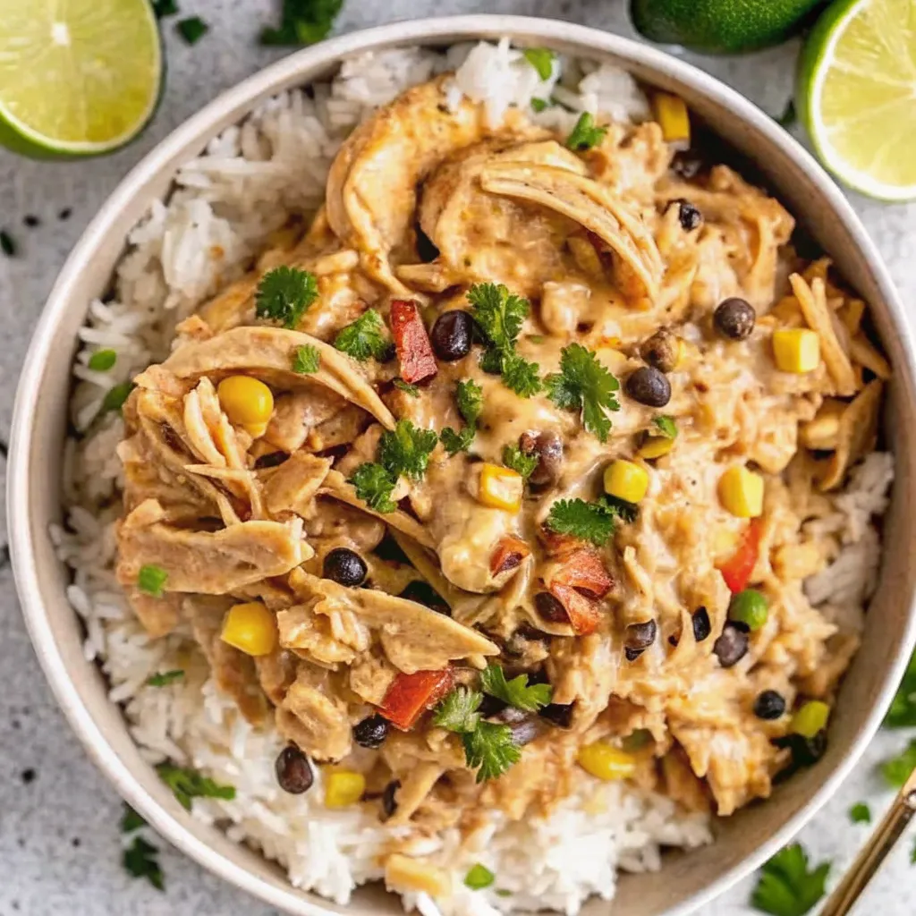 Crock Pot Fiesta Chicken - Kenzie Recipes