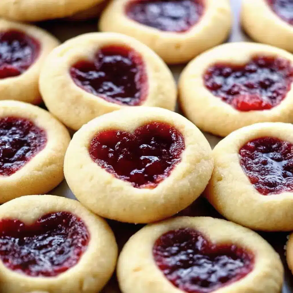 Heart Jam Cookies for Valentine’s Day