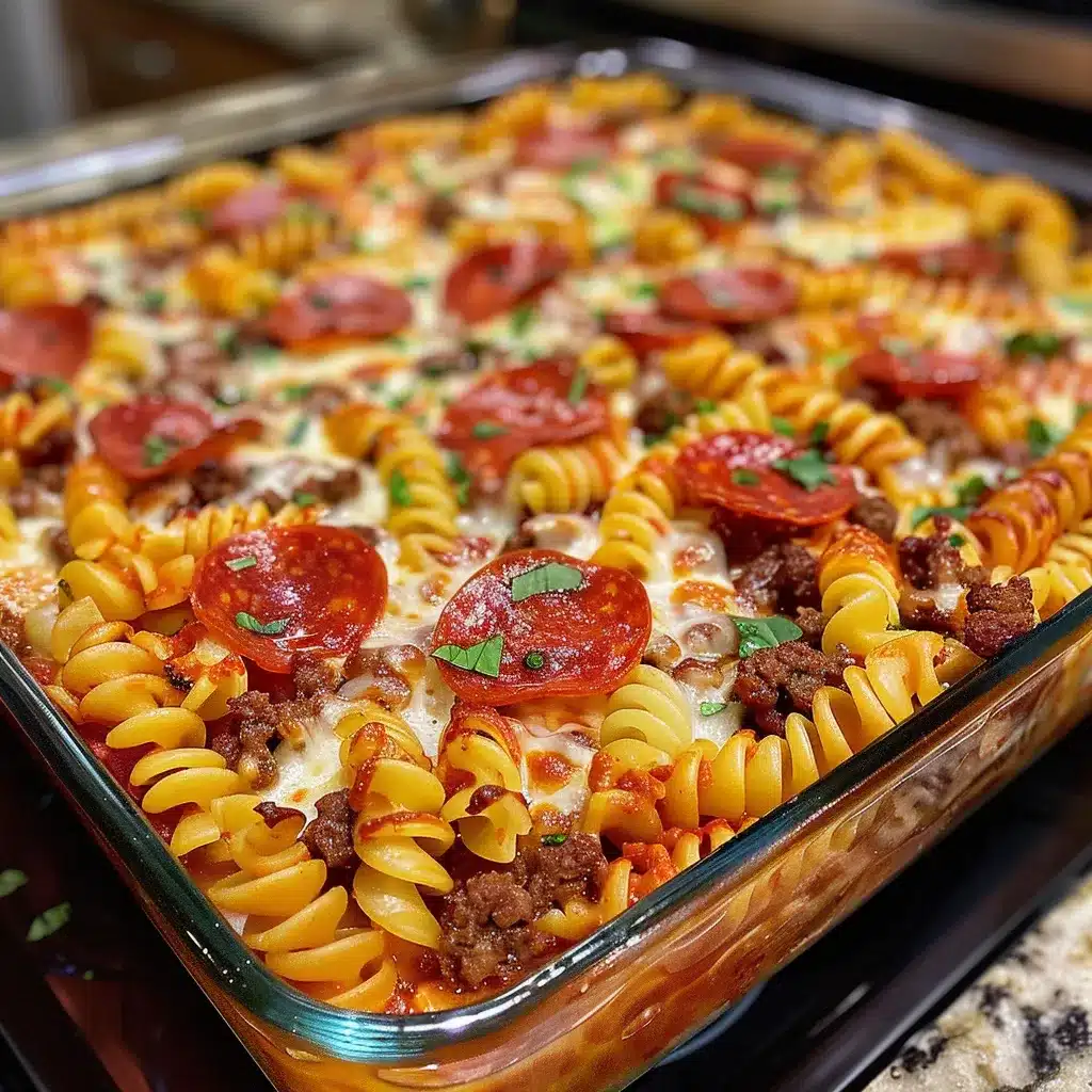 Meat Lovers Pizza Casserole - Kenzie Recipes