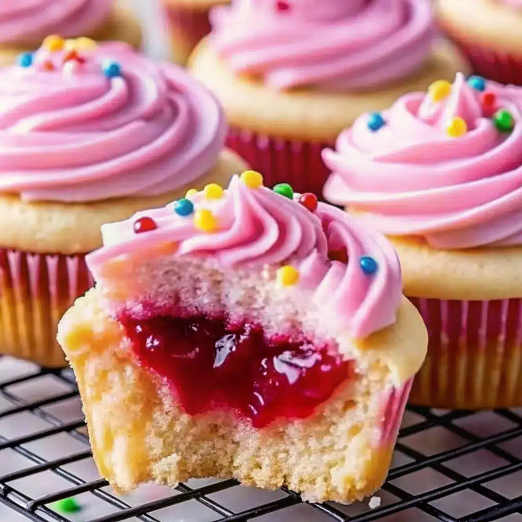 Strawberry Sugar Cookie Cups with Jam Filling - Kenzie Recipes