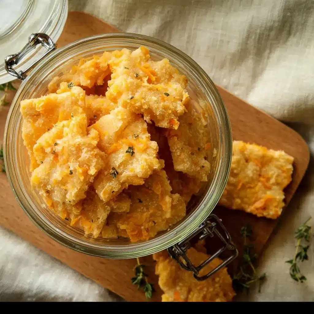 Sourdough Cheddar Crackers (Crispy, Cheesy & Savory Snack) - Kenzie Recipes