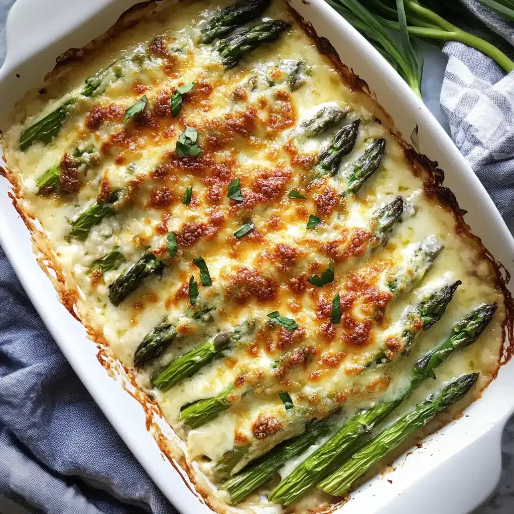 Cheesy Asparagus Casserole - Kenzie Recipes