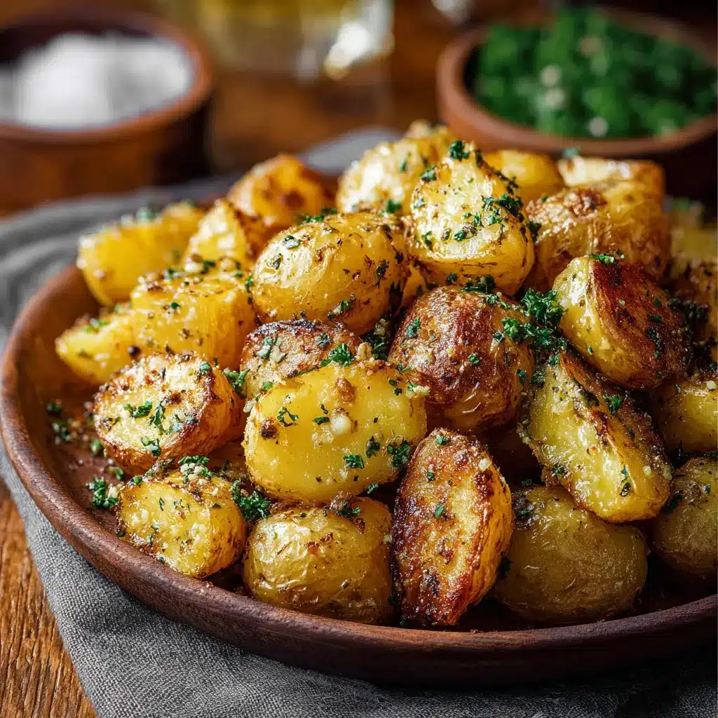 Garlic Butter Roasted Potatoes - Kenzie Recipes