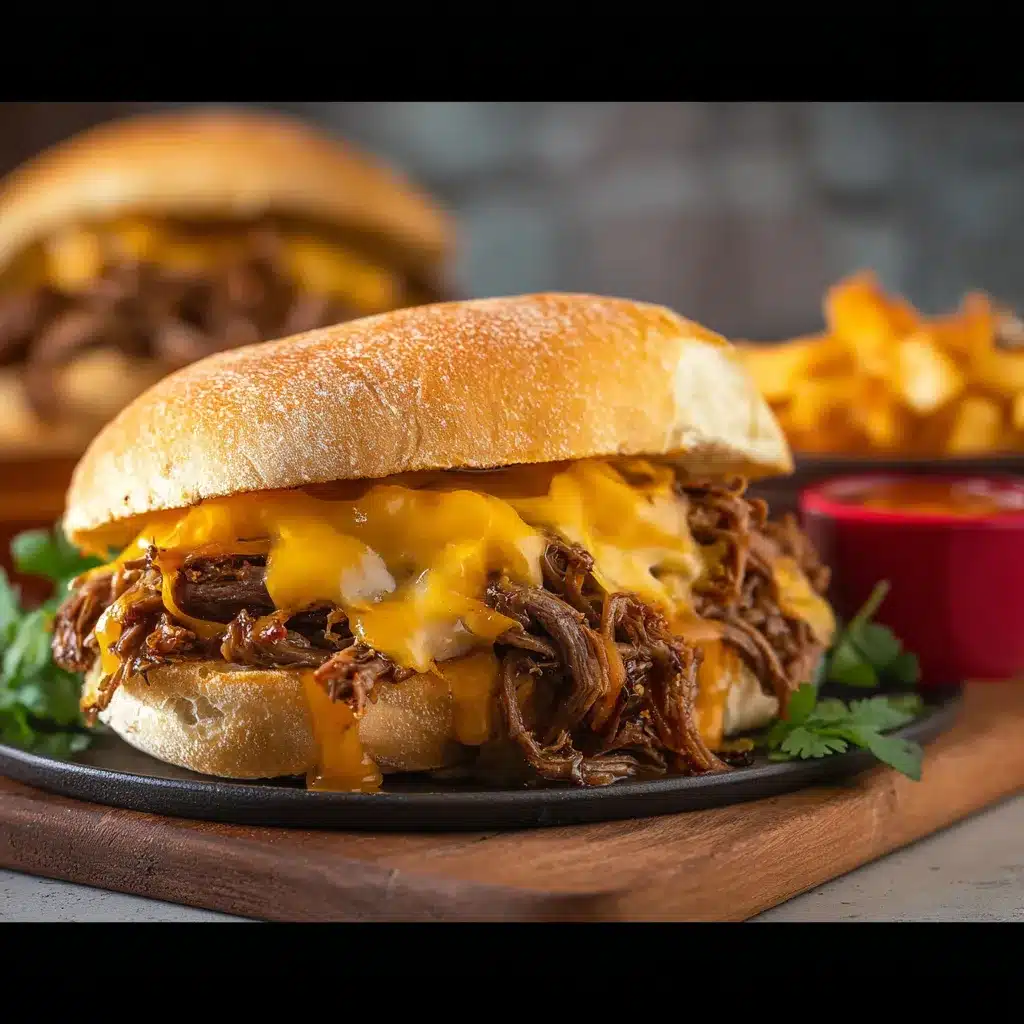 Slow Cooker Beef and Cheddar Sandwiches - Kenzie Recipes